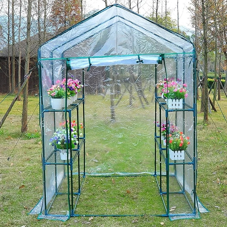 Polytunnel Mini Tunnels Walk In Greenhouse Mini Green Grid Green House ...