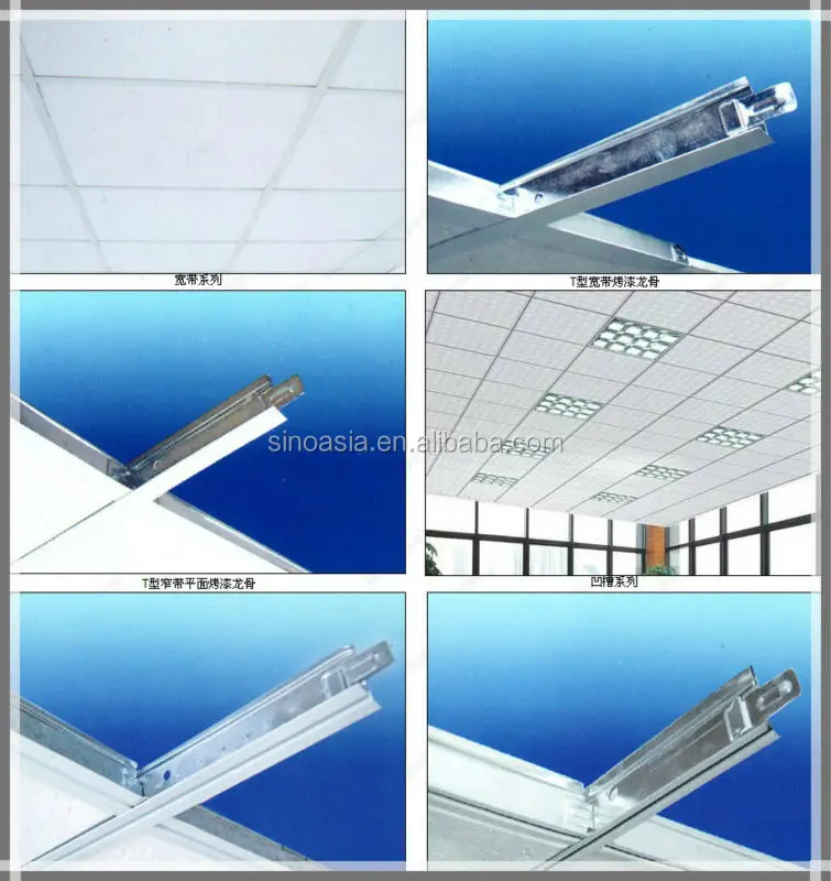 Ceiling T-bar/ Ceiling T-grid With Galvanized Main Tee Angle Wall Low ...