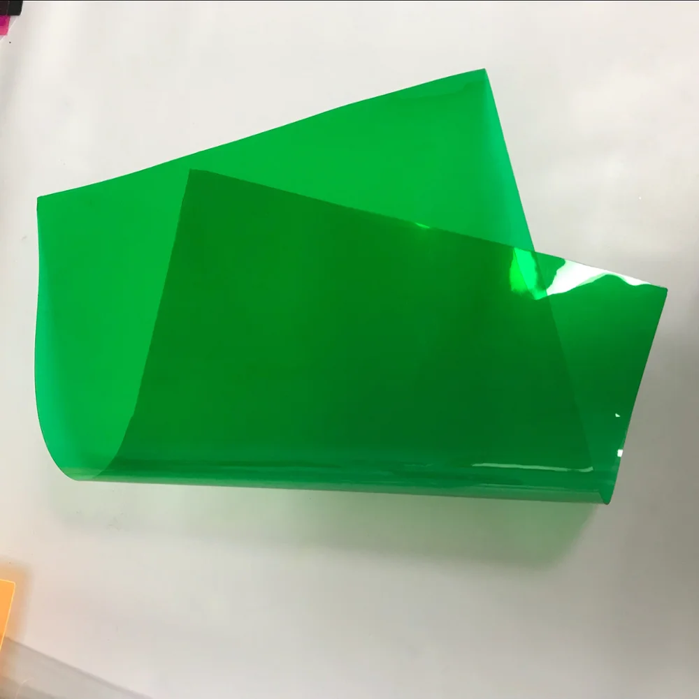 Super Fluorescent Neon Clear Pvc Color Vinyl Film Flexible Transparent ...