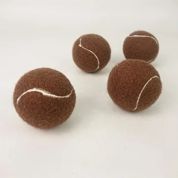 2019 Custom Logo Brown Color 2.5 Inch Pre-cut Tennis Ball For Chairs ...