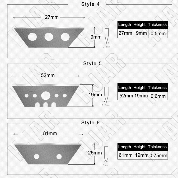 OEM/DOM Carbon Steel Teeth Edge Trapezoid Utility Blade| Alibaba.com