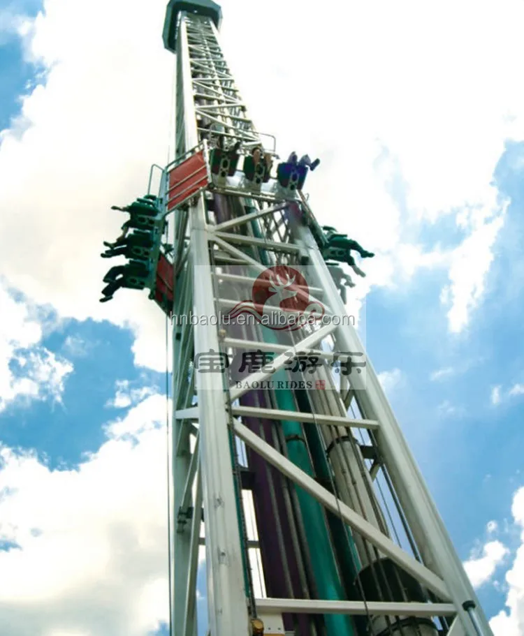 55m Sky Drop Thrilling Amusement Free Fall Rides - Buy Free Fall Rides ...