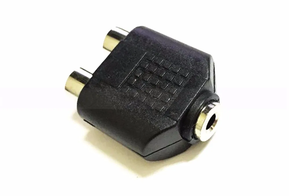 High Quality 3.5mm Stereo Jack To Double Rca Adapter Av Audio Signal To ...