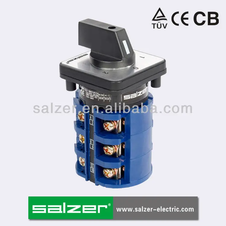 Salzer SA63 Change over Switch - 3 Pole, 690VAC, 100000times