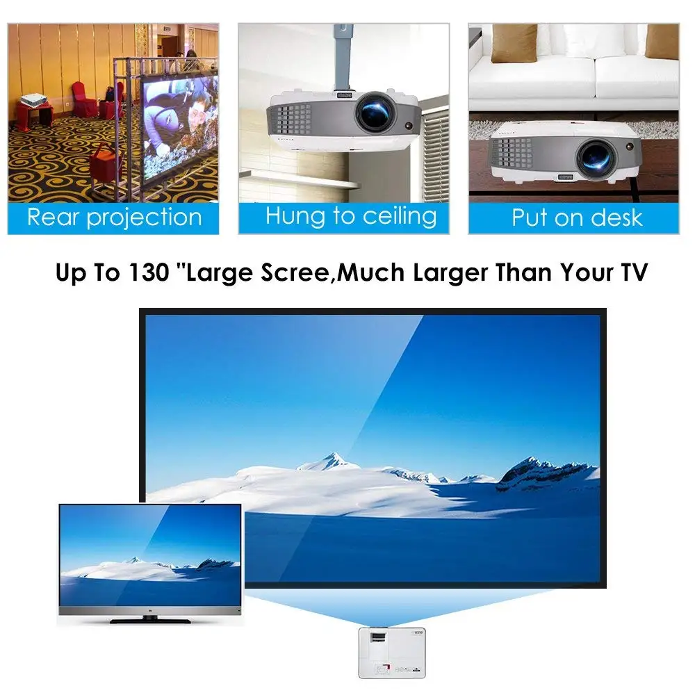 Data Show Projector Led Mini Video Home Cinema Projector - Buy Data ...