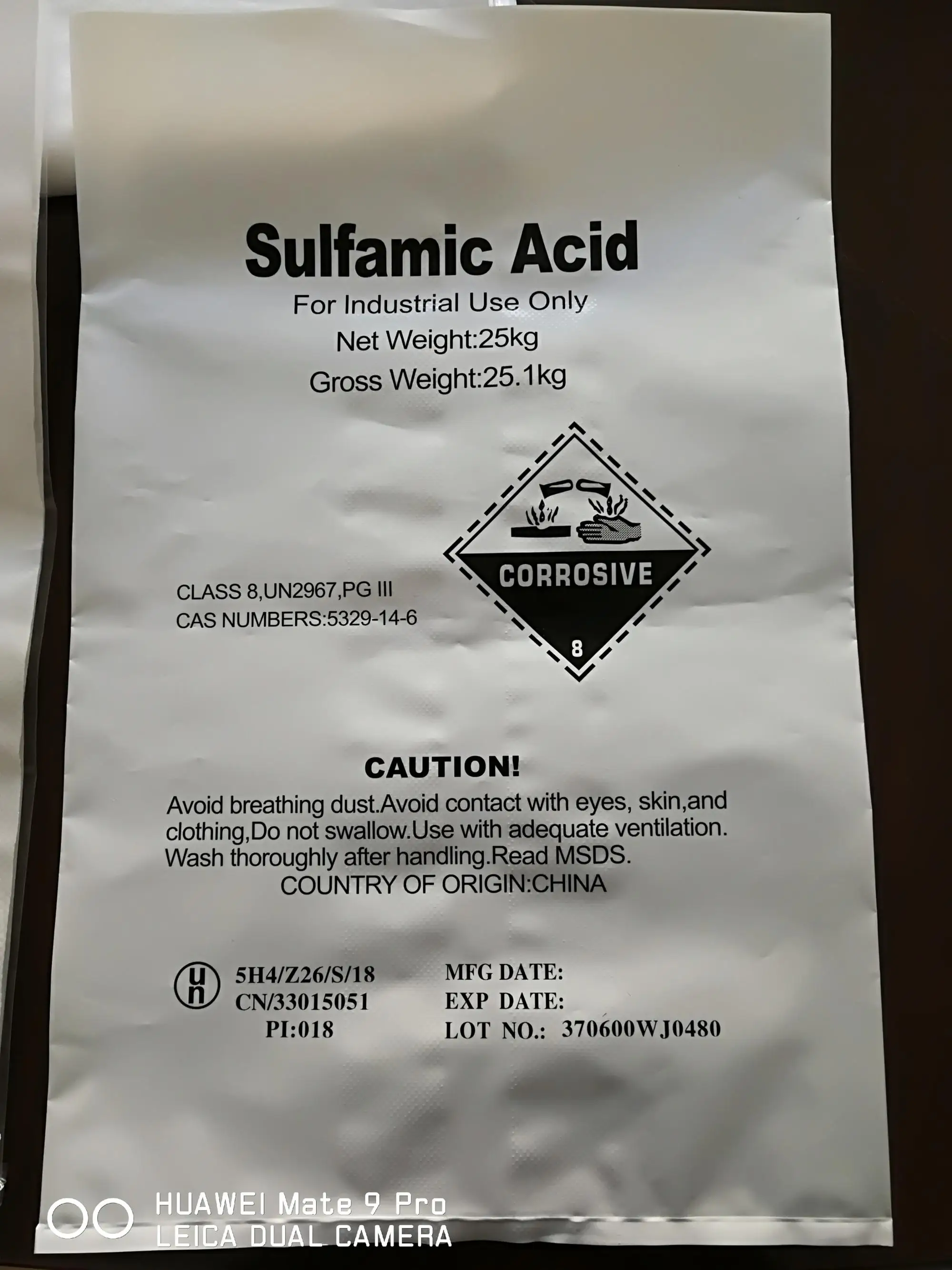 Low Price Sulfamic Acid 99.5% / 99.8%,Cas:5329-14-6 - Buy Sulfamic Acid ...