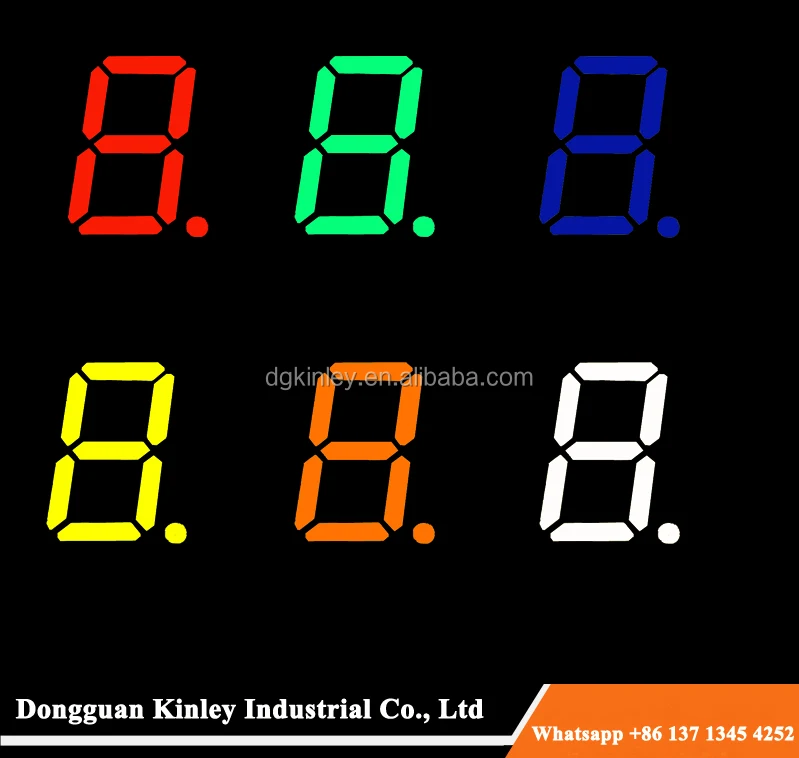 5161bs 1 Digit 7 Segmen Tampilan Led Merah Epoxy - Buy 1 Digit 7 Segmen ...