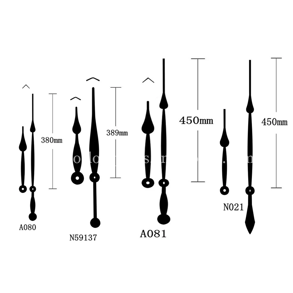 Modern Large Aluminum Extra Long Clock Big Hands With High Torque Clock ...