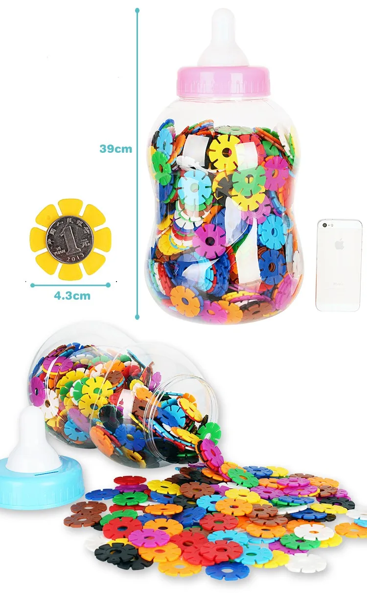 660pcs Snow Flower Toy Outdoor Building Blocks Plastic Children ...