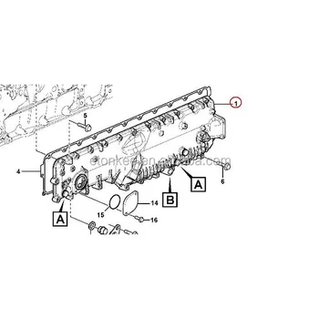 21508091 21423742 21677250 Oil Cooler Cover Kit For D13 Engine - Buy ...