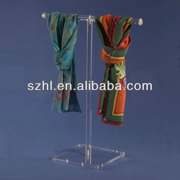 Hanger Shape Acrylic Scarf Holder Display Rack - Buy Acrylic Scarf ...