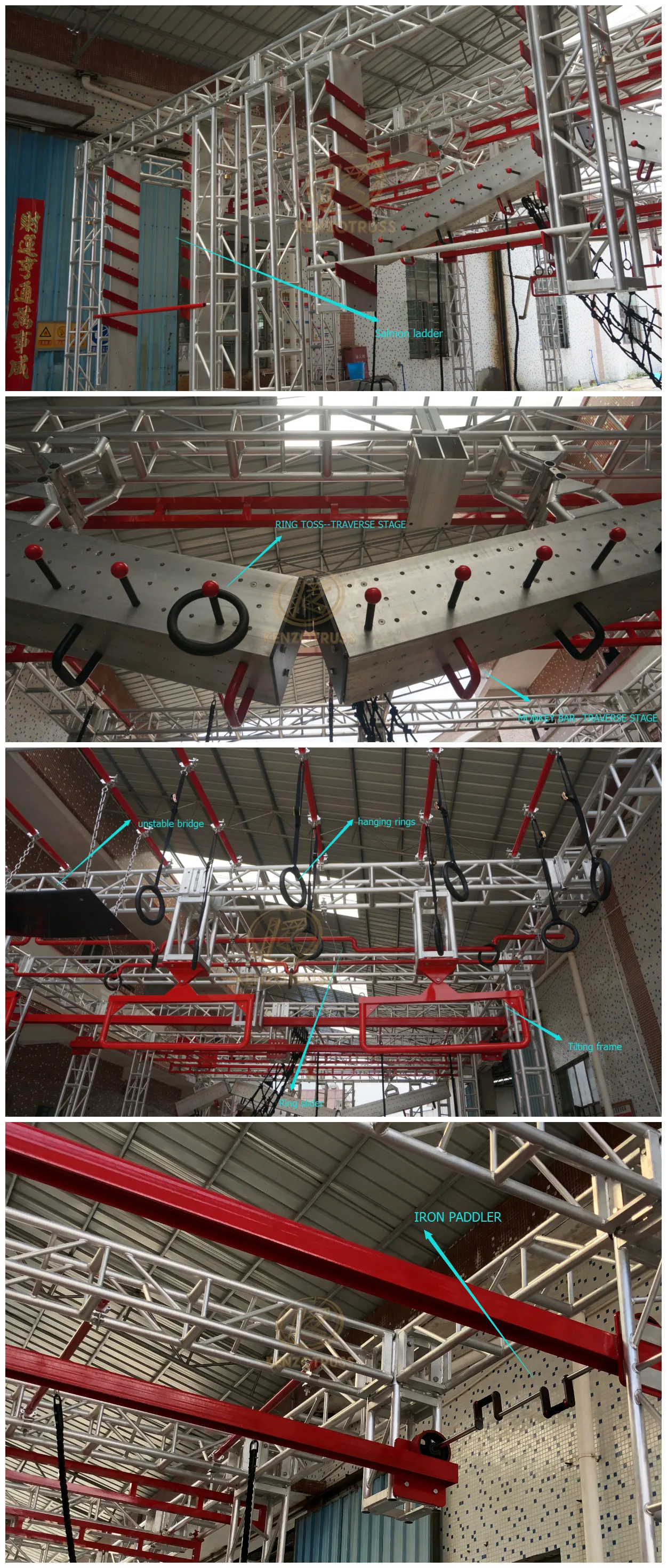 Indoor Adventure - American Ninja Warrior Obstacles for Sale