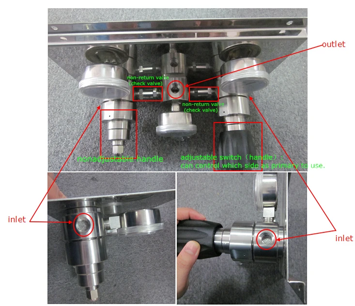 Wall Panel Mounted Medical Oxygen Regulator Flowmeter - Buy Oxygen ...