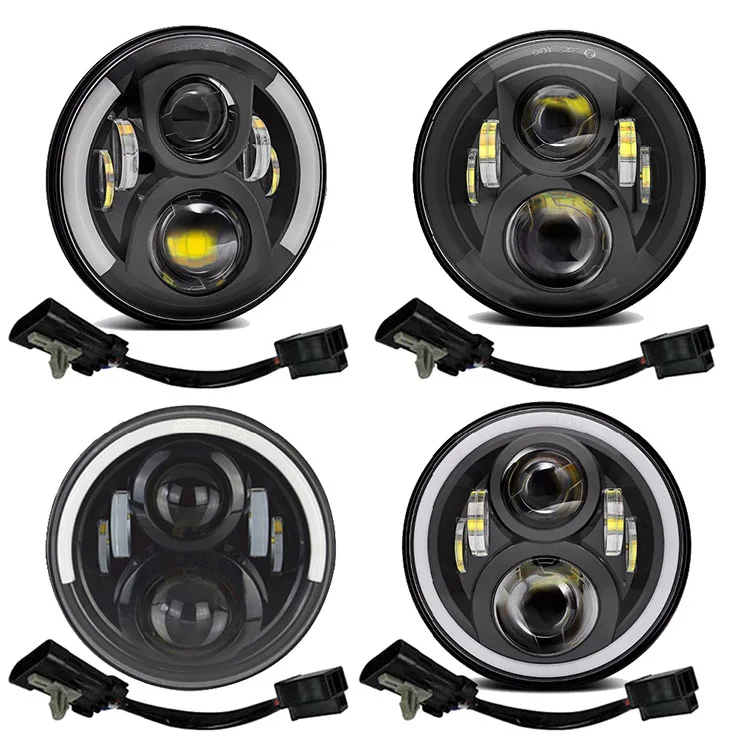 Wholesale Dot E13 Approved 7 Inch Round Led Headlight H4 12v 24v 7inch ...