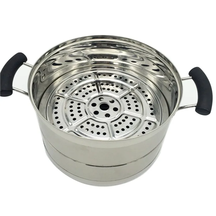 26cm Stainless Steel Food Steamer Pot - Ideal for Dumplings and ...