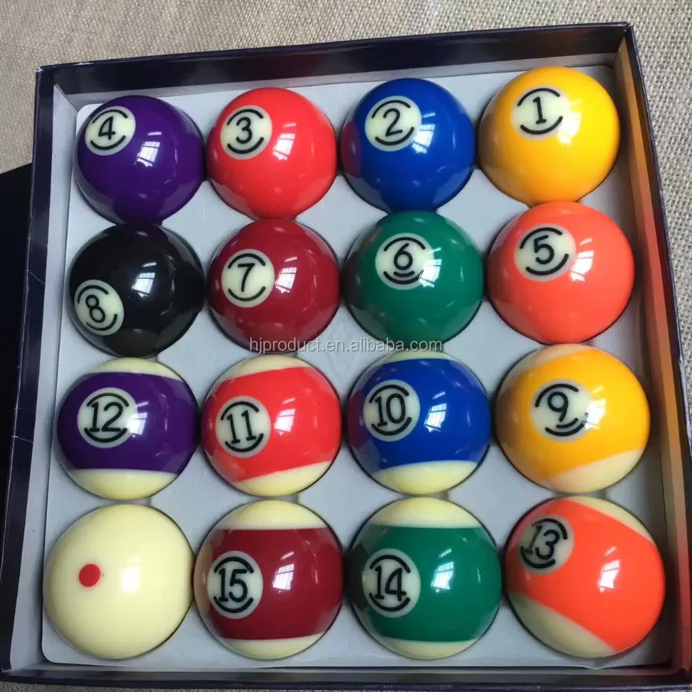 Five Star Grade Pool Ball Set 57.2mm Billiard Balls - Buy Billiard Ball ...
