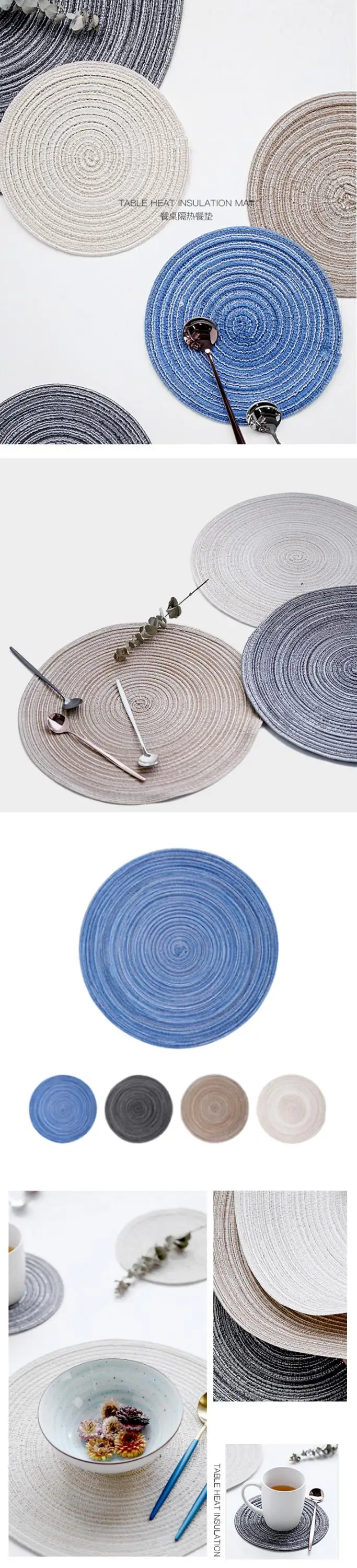 Beautiful Restaurant Use Custom Print Standard Size Table Plate Mat ...