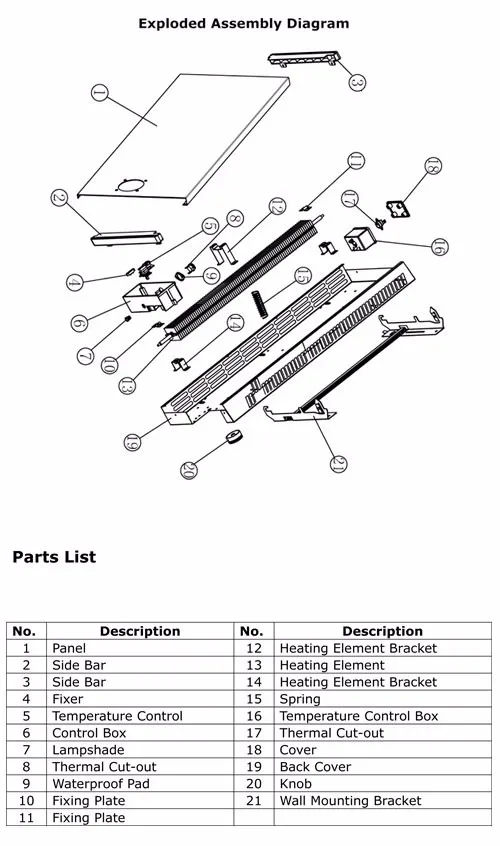 071102 White Panel Wall Heaters With Lcd Function - Buy Wall Heaters ...