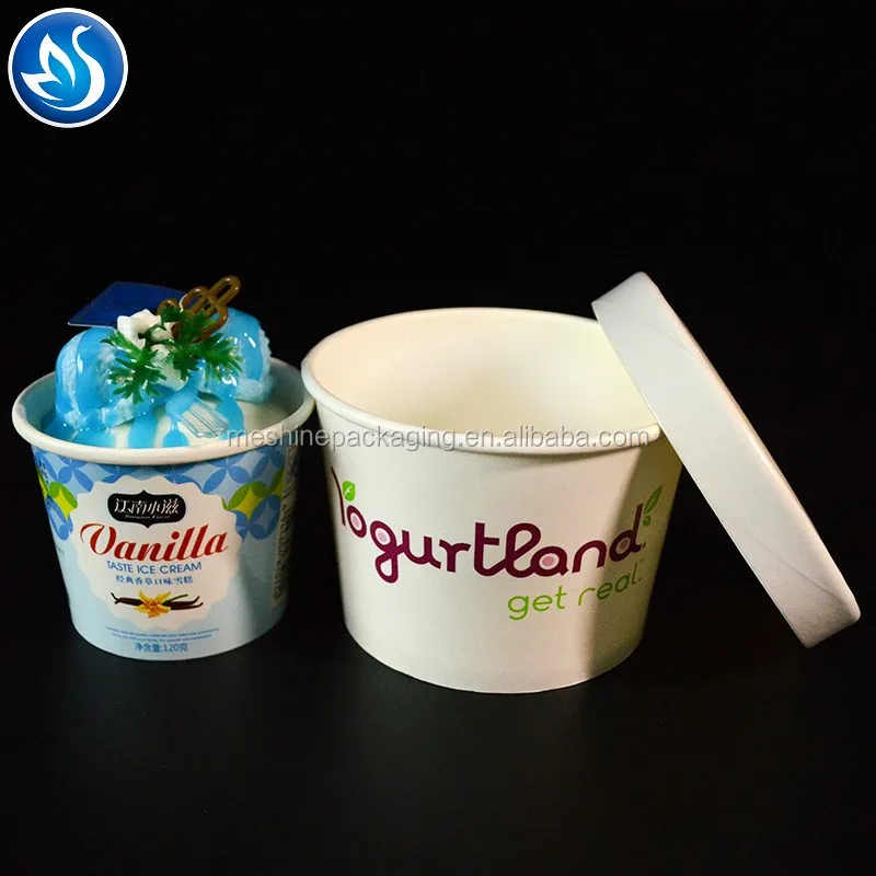 Yogurt Packaging Container,Different Size With Spoon Disposable Frozen ...