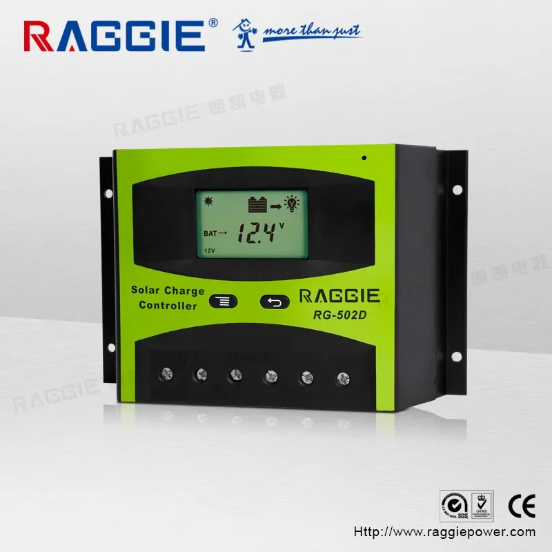 RAGGIE 502D 60A Solar Charge Controller for 1KW Home System