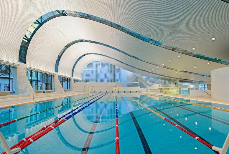 Customized Steel Space Frame Structure Roof Swimming Pool Design ...