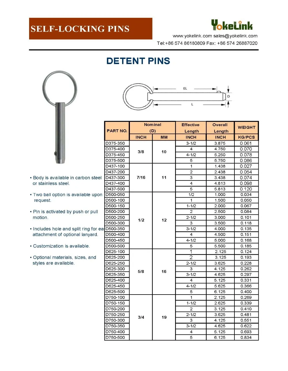 Quick Release Locking Pins Ball Lock Pins - Buy Quick Release Pins ...
