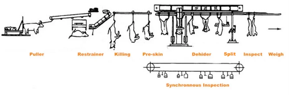 Auto Hajj Beef Meat Processing Machine With Slaughter Tool - Buy Beef ...