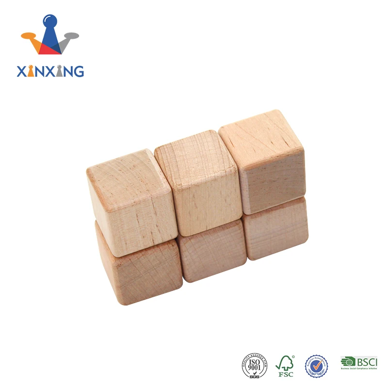 Natural Wooden Cube Blocks,2-inch,6-pieces - Buy Wooden Cube,Cube ...