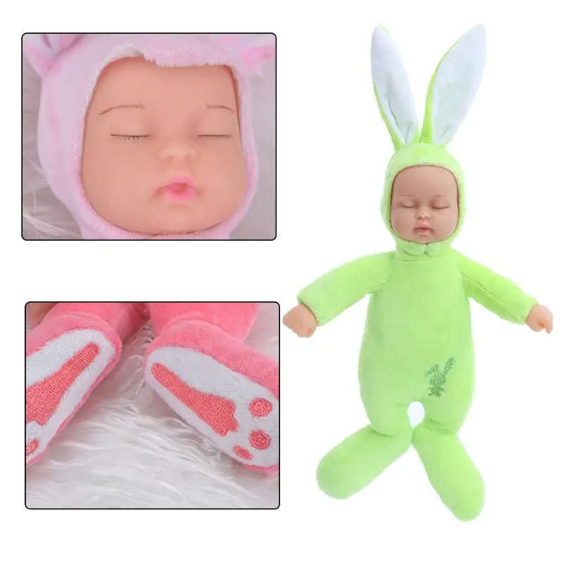 25cm Rabbit Stuffed Baby Doll Kids Plush Toy Children Simulated Babies ...