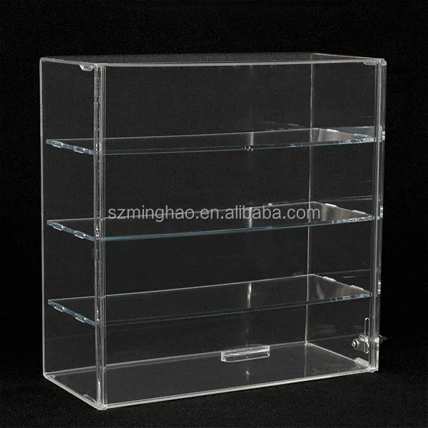Clear Plastic Lockable Storage Box / Clear Small Acrylic Display Box ...