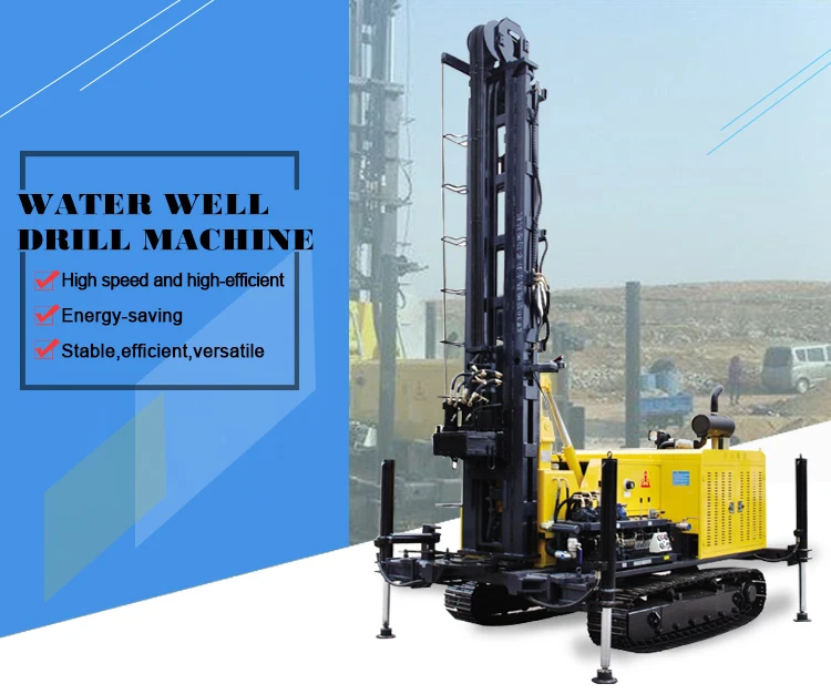 Kw10 200m Speed Water Well Drilling Rig For Sale/diesel Water Well ...