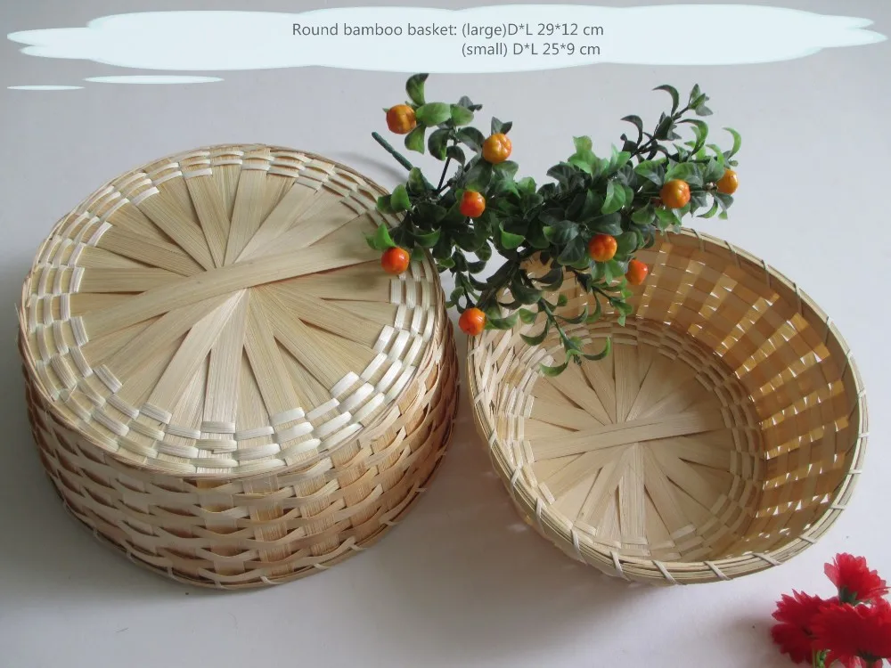 High Quality Rectangle Storage Bamboo Basket Woven Dried Baskets ...