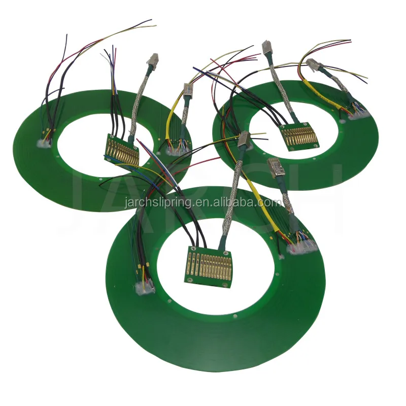 Mini Flat Electrics Disc Pcb Slip Ring Contacts Pancake Slip Ring Assembly