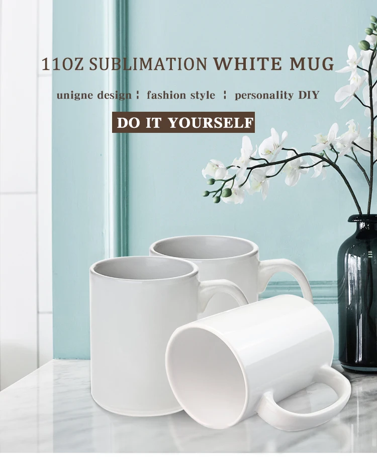 11oz Sublimation Ceramic Mugs - Customizable & Stylish