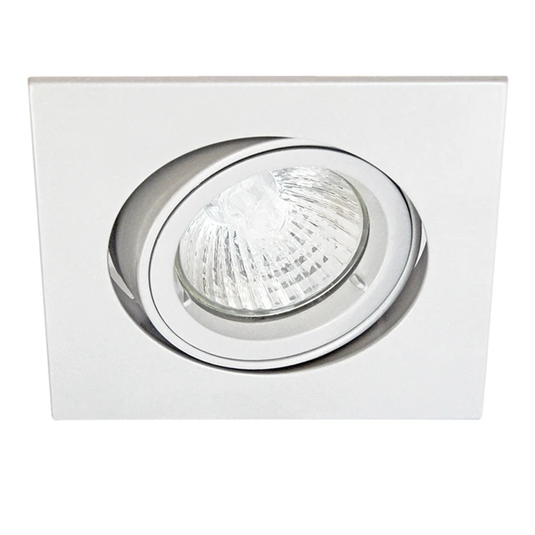 Aluminum Ip44 Square Tiltable Recessed Gu10 Downlight - Buy Gu10 Down ...