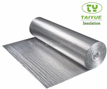 High Reflective Silver Foil Bubble Insulation / Double Sided Aluminum ...