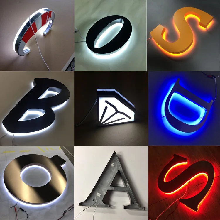 Diameter Is 72cm Round Shape Led Light Box Letter Single Side 3d ...