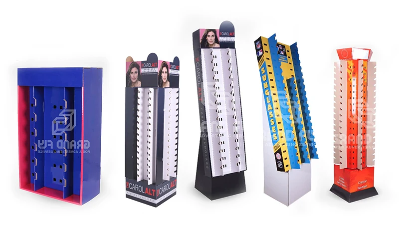 Pegboard Sunglasses Display Stand - Customized Cardboard Rack