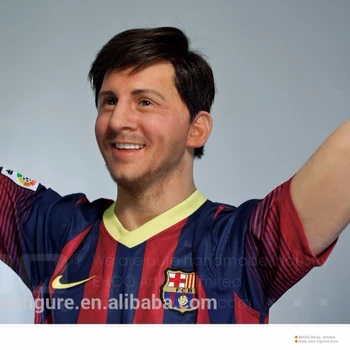 Life Size Human Statue Famous Messi Wax Figures Soccer Player Wax ...