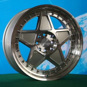 17 Inch 4/5/8 Hole Double Pcd Five Star Deep Lip Alloy Wheel Rim For ...