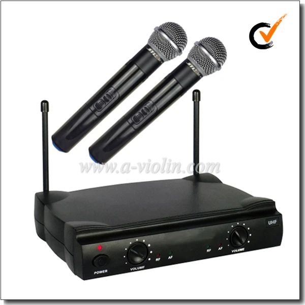 Professional Fm Uhf Fixed Dual Channel Wireless Microphone (al-se2019 ...