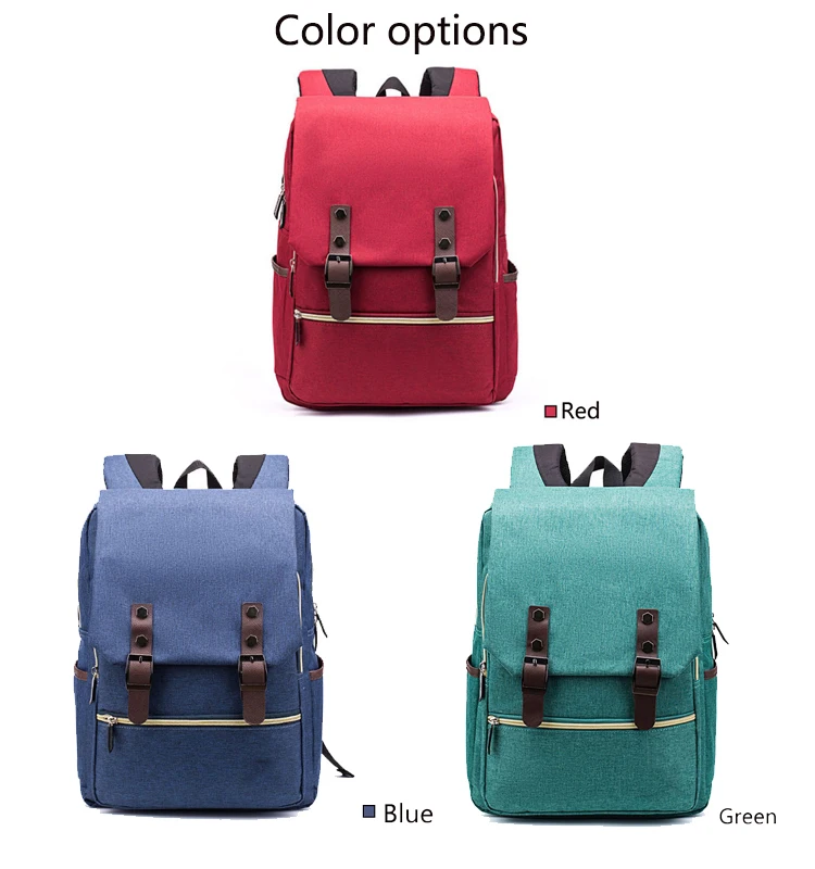 Retro Style New College Bag For Girls Boys Travel Backpack Laptop Bags ...