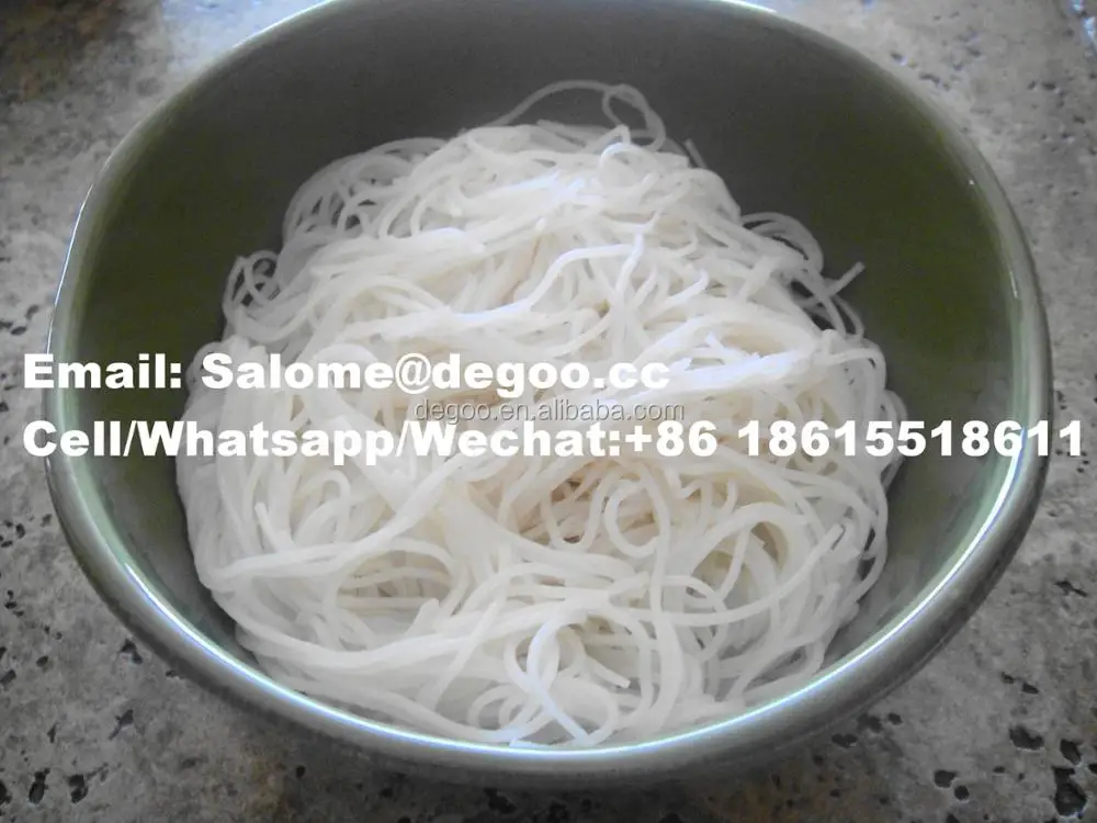 Twin Screw Extruded Rice Vermicelli Pasta Instant Noodle Extrusion ...