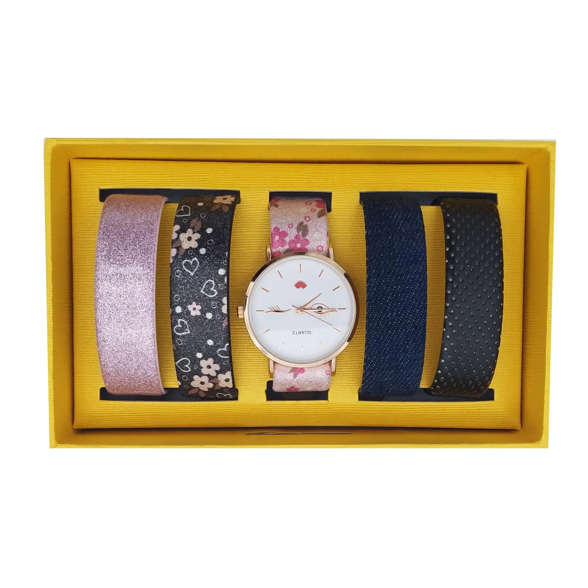 Colorful Watch Strap Interchangeable Girls Gift Set With Japanese Movt ...