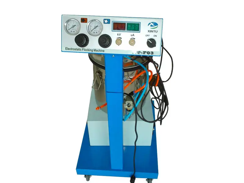 Portable Pneumatic Fabric Electrostatic Flocking Machine/flock Printing ...