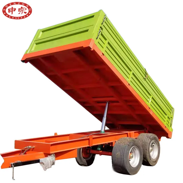 10ton Tandem Axle Farm Tipping Trailer With Cheaper Price - Buy Farm ...