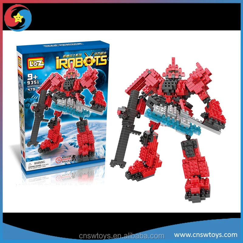 Js2705128 Plastic Big Robot Building Blocks Toys Diy Robot Brick - Buy ...