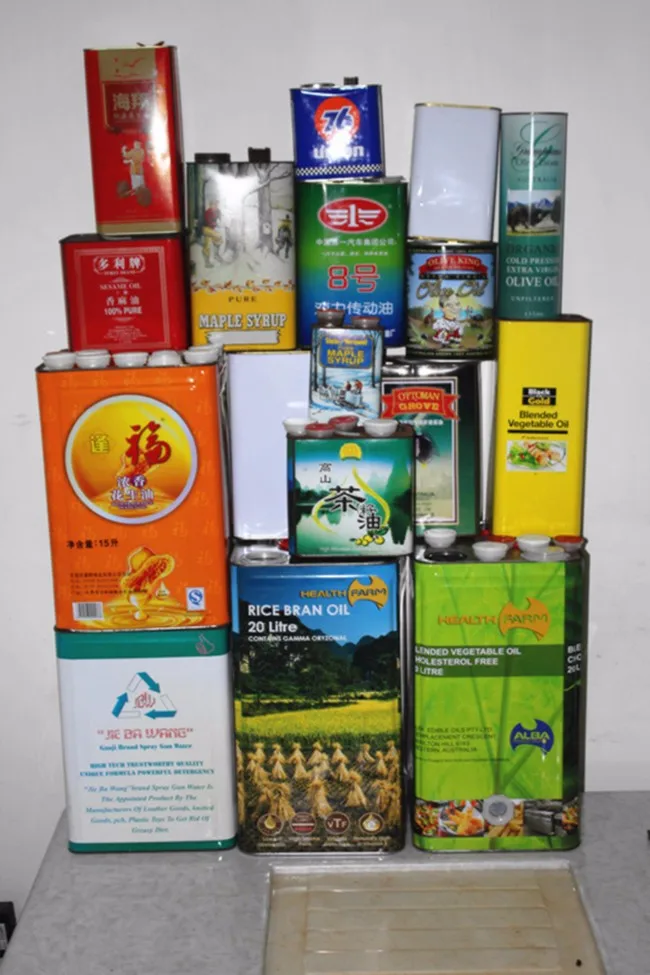 20l Olive Oil Tin Cans 5 Gallon Cooking Oil Tin 18l Edible Oil Tin ...