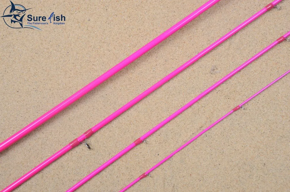 Free Shipping Wholesale Pink Color Cork Grip Fly Fishing Rod - Buy Fly ...