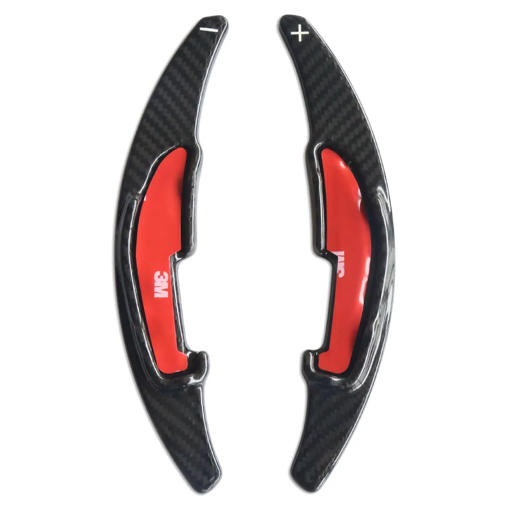 Car Accessories Real Carbon Fiber Steering Wheel Shift Paddle Shifter ...